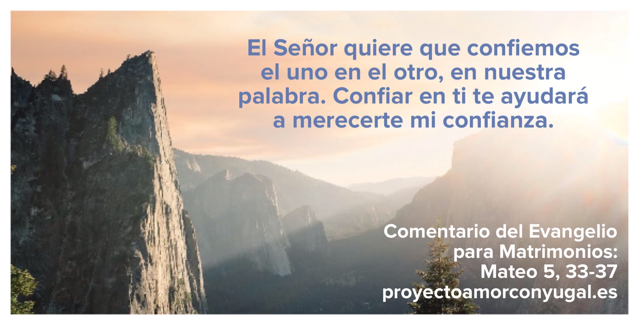Sin garantías externas. Comentario del Evangelio para Matrimonios ...