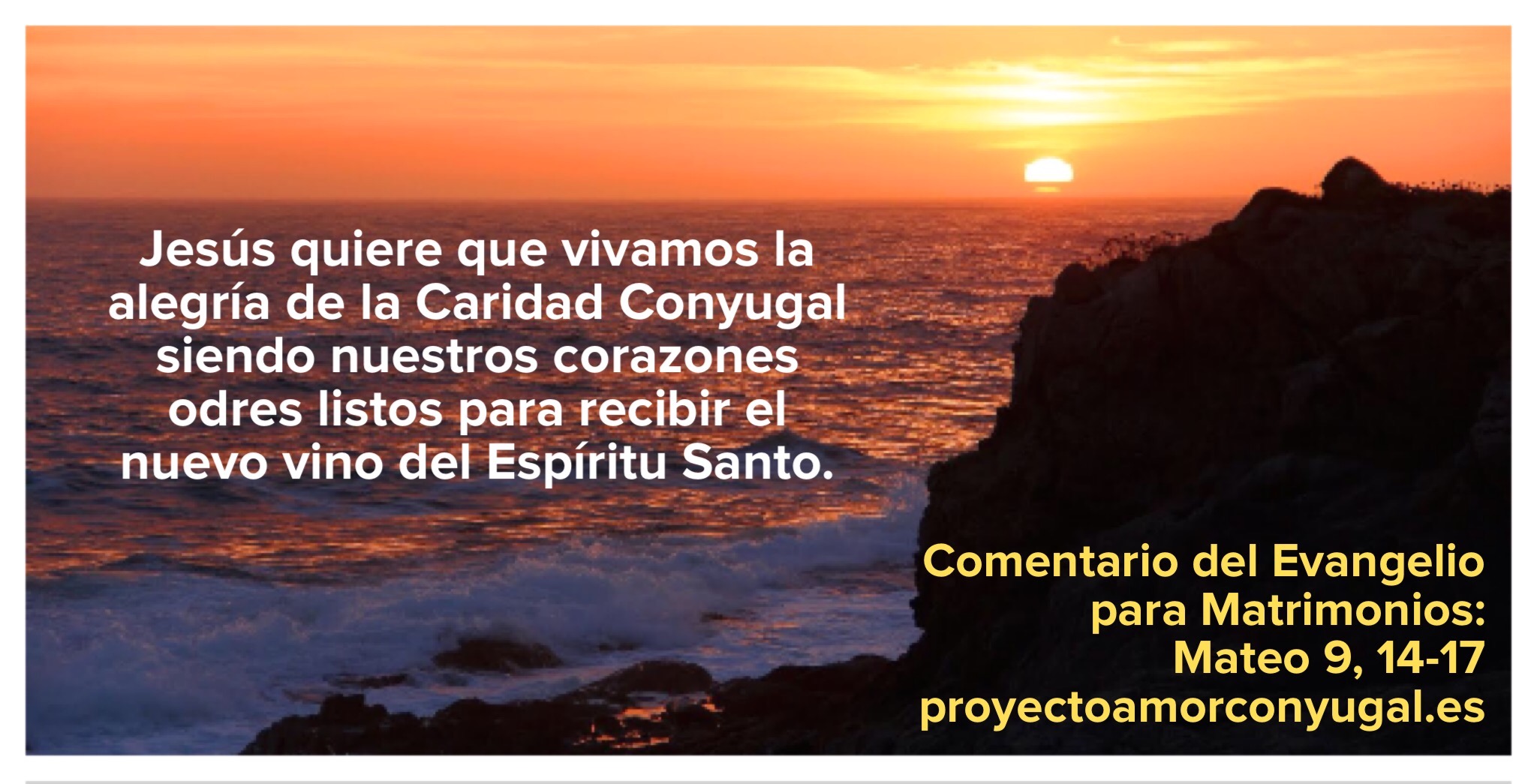 ¿A mi ritmo? Comentario del Evangelio para Matrimonios: Mateo 9, 14-17 ...